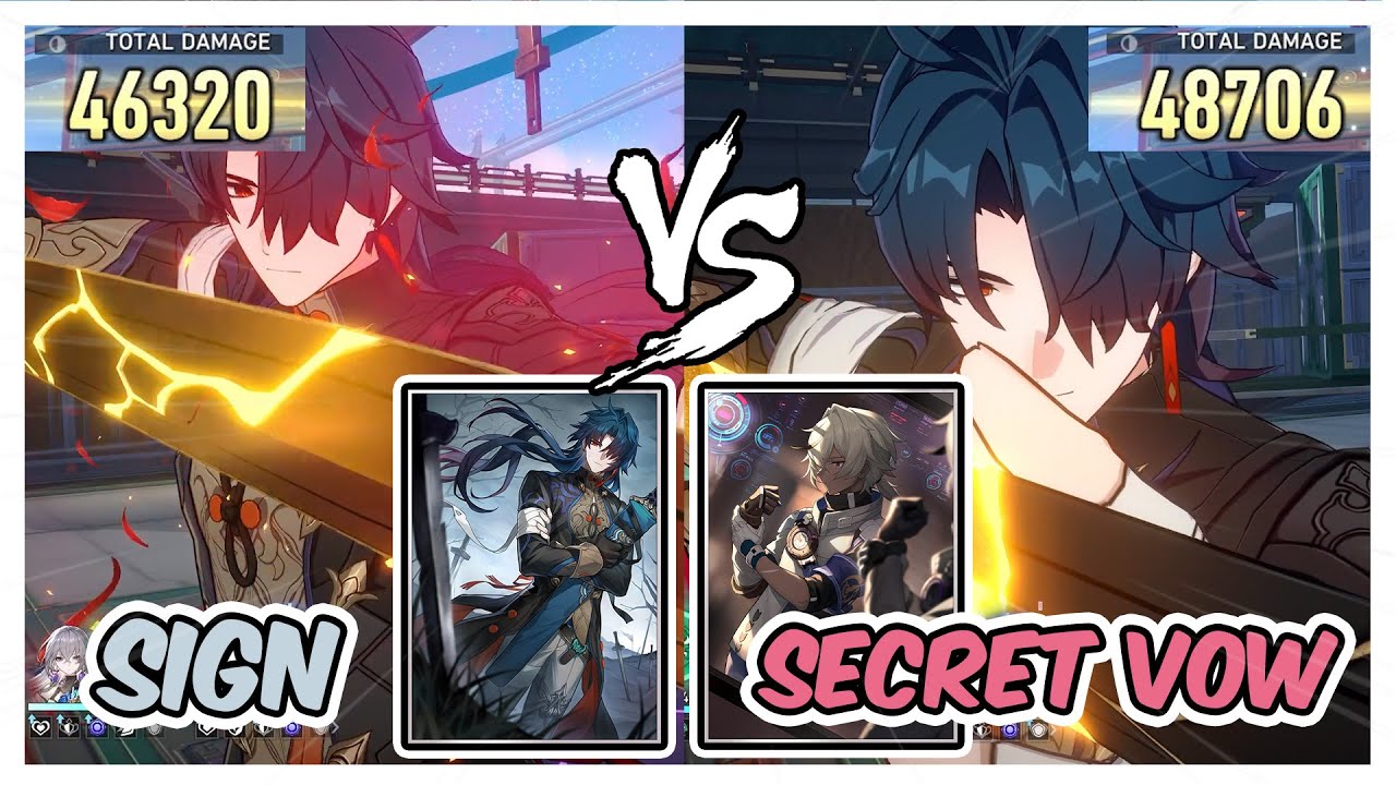 SECRET VOW IS BETTER??!! Blade Version 1.6 - S1 Signature Lightcone vs ...