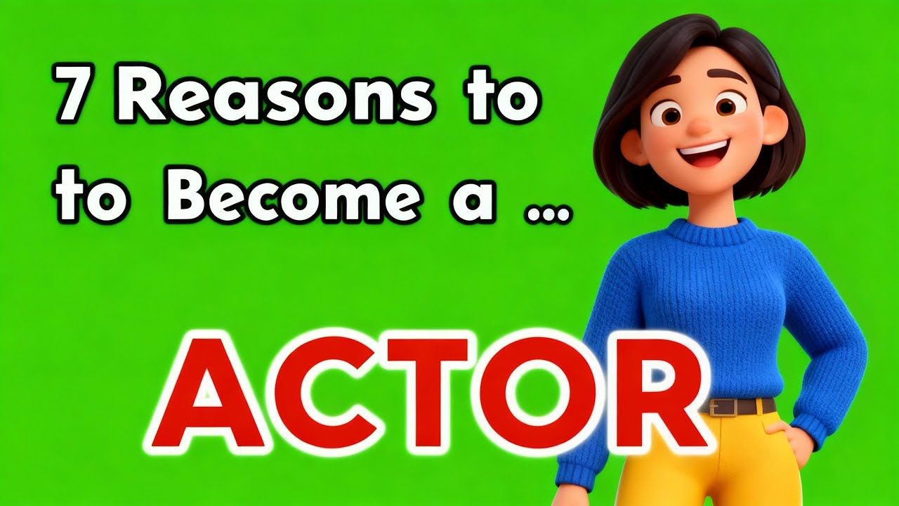 7 Reasons to Become a Actor - YouTube