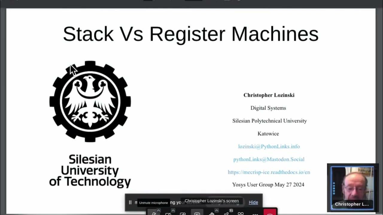 Stack Vs Register Machine Soft Cores - Christopher Lozinski - YouTube