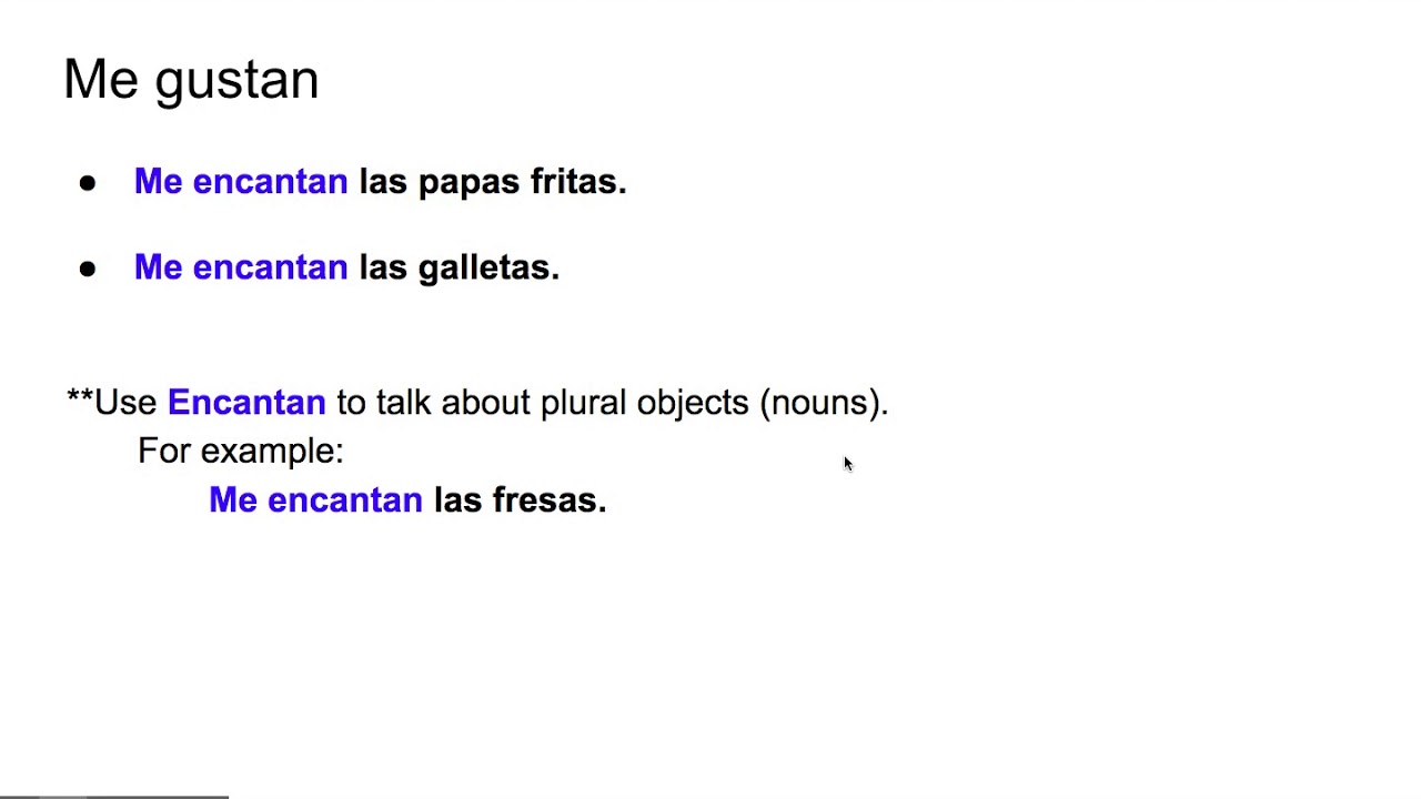 Me gusta/Me gustan - YouTube
