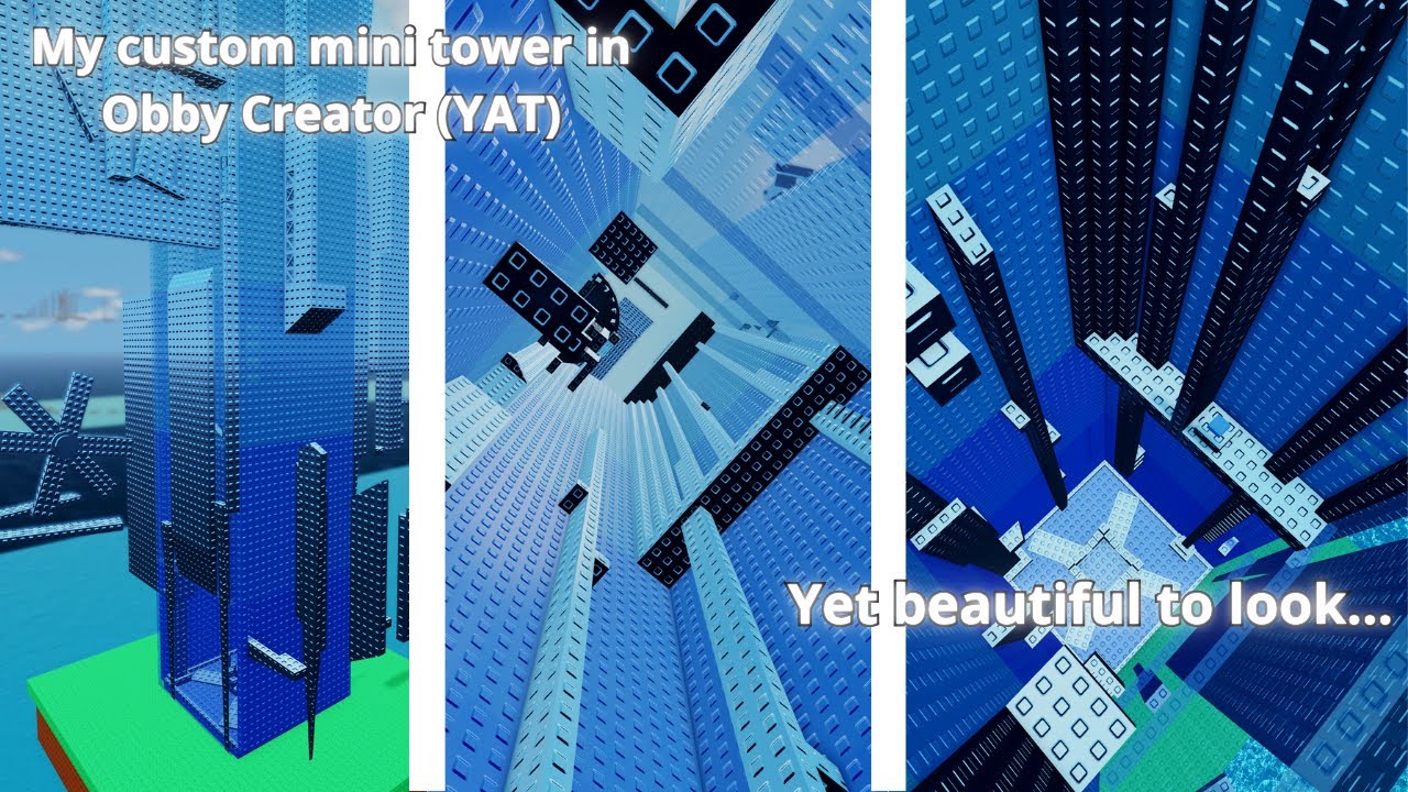 My own custom mini tower in obby creator! | Obby Creator - YouTube