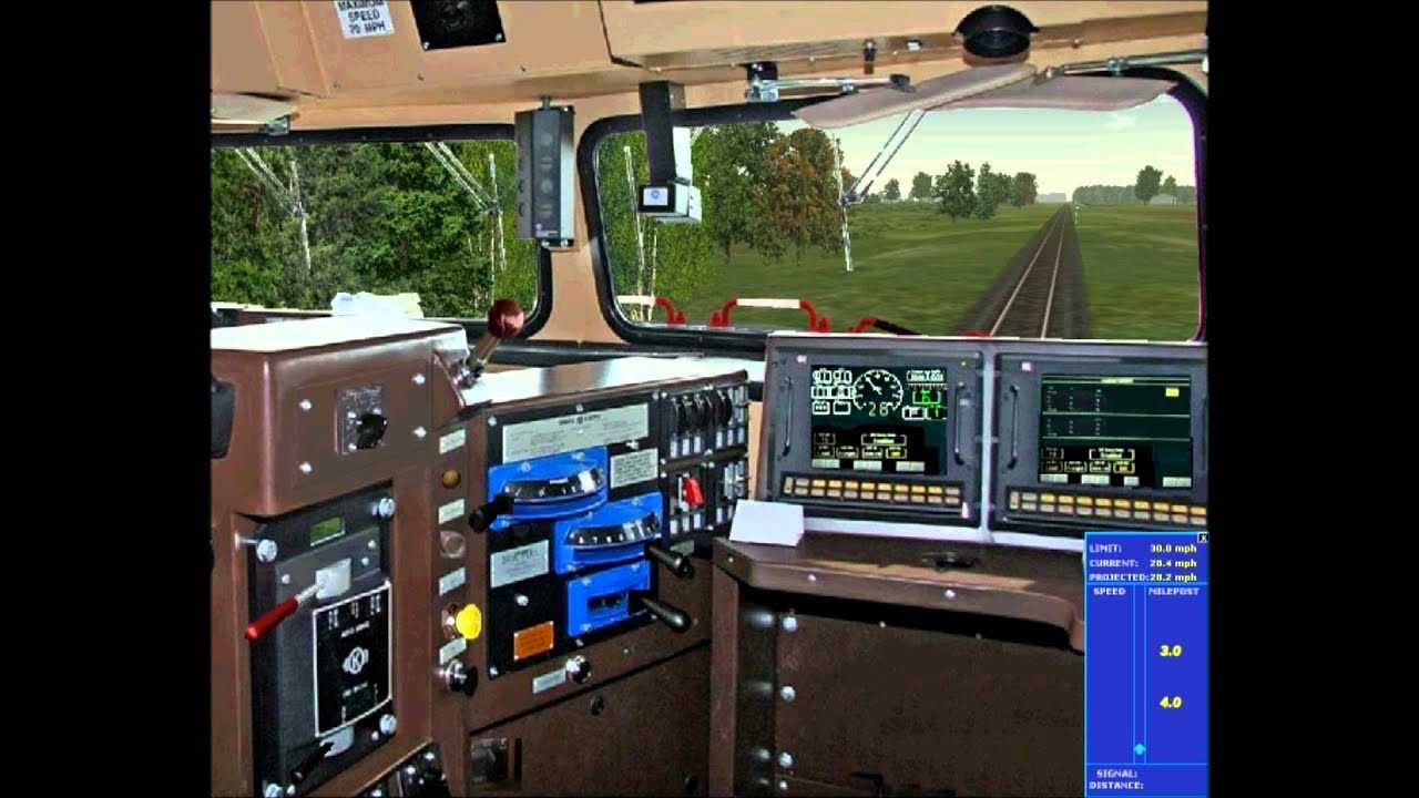 MSTS: Short Cabride On CP ES44AC 8900 - YouTube