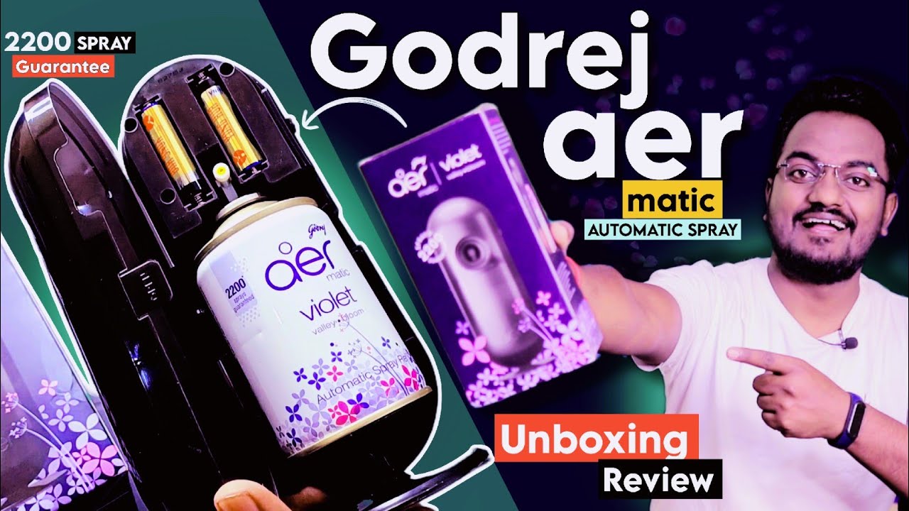New Godrej Aer Matic Automatic Air Freshener Unboxing | How To Use ...