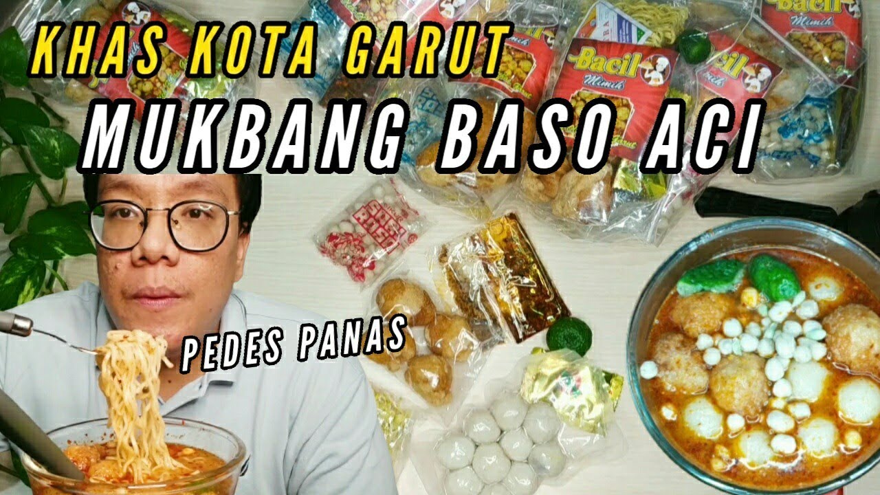 MUKBANG & GIVEAWAY BASO ACI BACIL MIMIH KHAS GARUT - PEDESNYA AMPUN DEH ...
