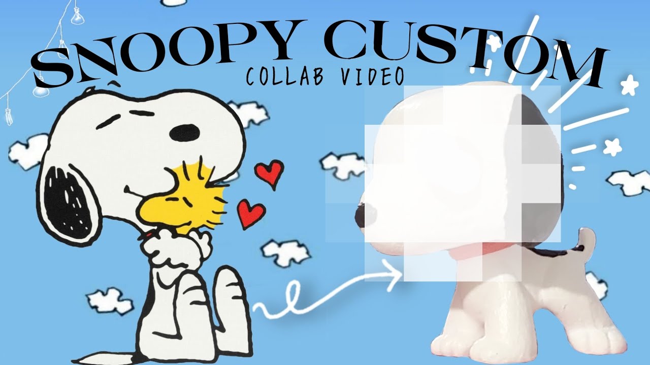 LPS SNOOPY CUSTOM + COLLAB W/ @Lpsmoonpaw - YouTube