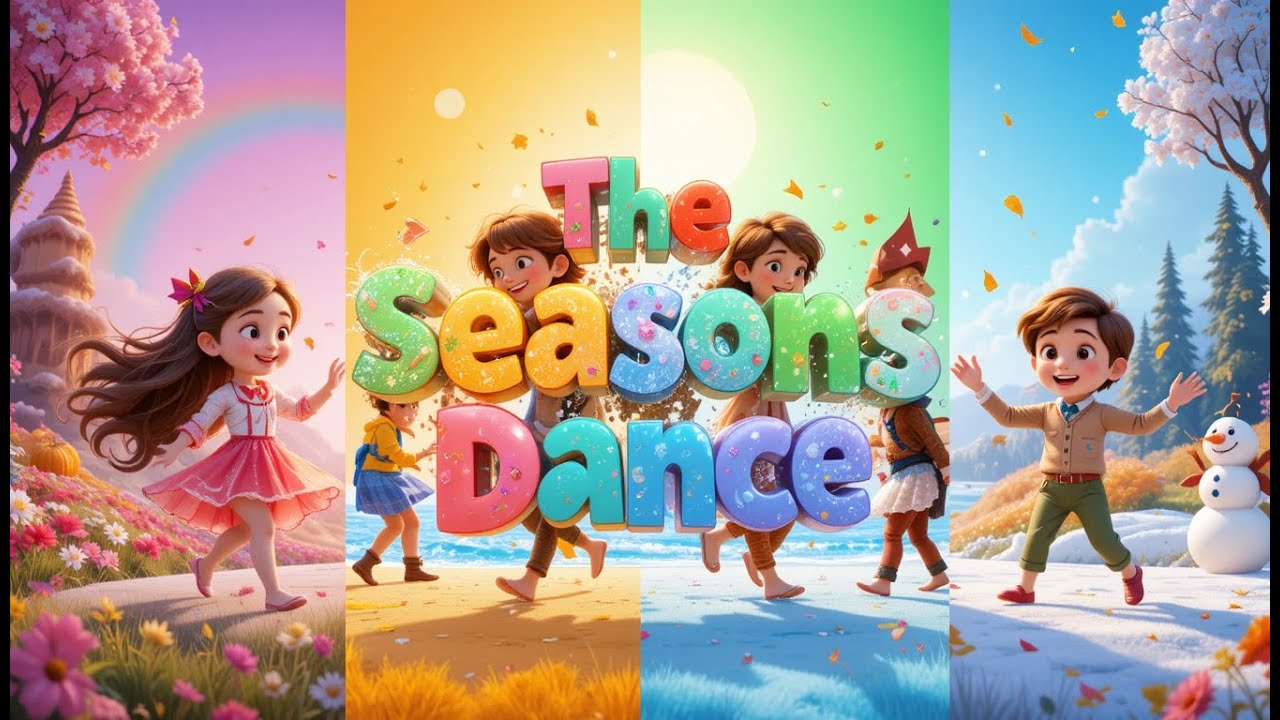 "The Seasons Dance 🌷🎶 | Fun Kids' Song & Dance | Learn About Spring ...