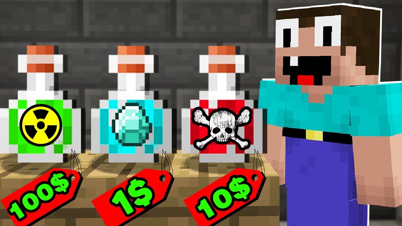 Which SECRET POTION for 1$ vs 10$ vs 100$ bought NOOB? Atomic, Diamond ...