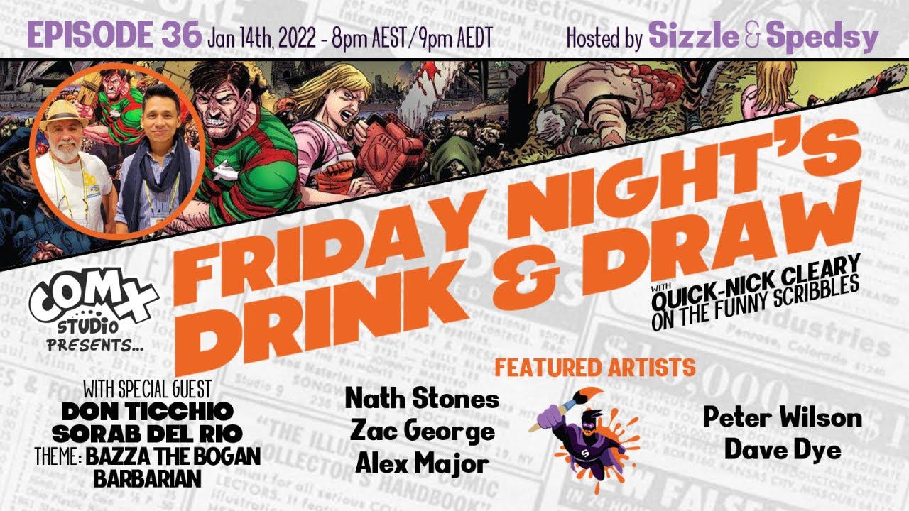 Drink and Draw Bogan Barbarian style - ep 36 - YouTube