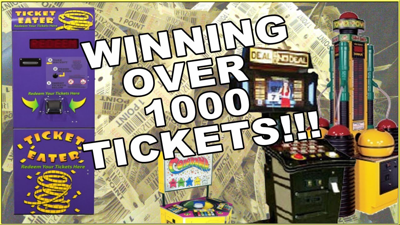 Winning over 1000 tickets at arcade - YouTube