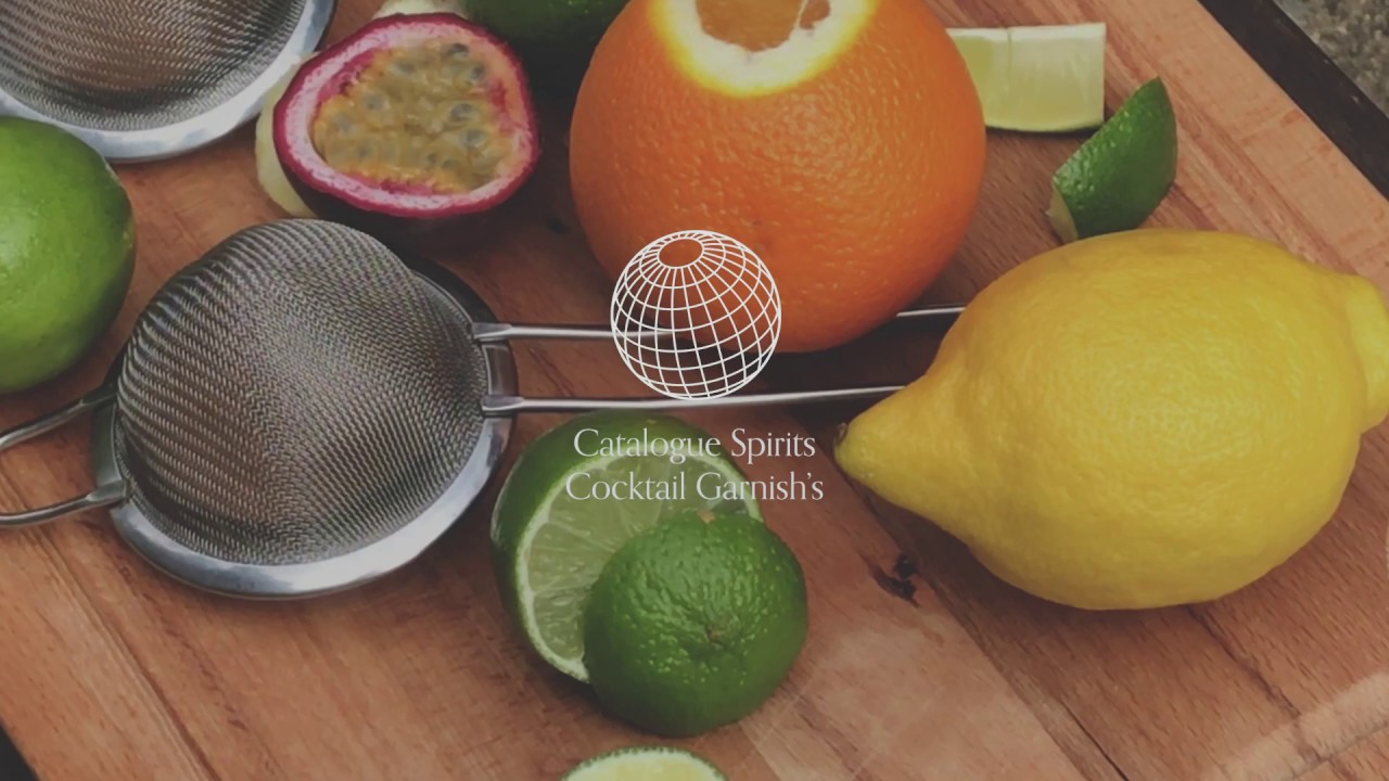 Catalogue Spirits Garnish Tutorial - YouTube