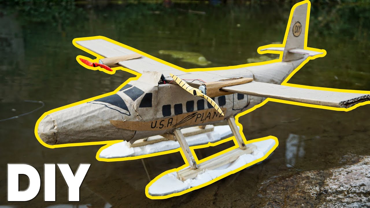 Coolest Cardboard Sea Plane | How to make RC Plane That Floats - YouTube