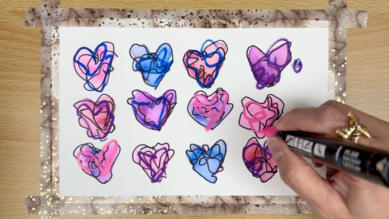 Scribble-Blob Art ANYONE Can Do | Trust the Process | Watercolor Pens ...
