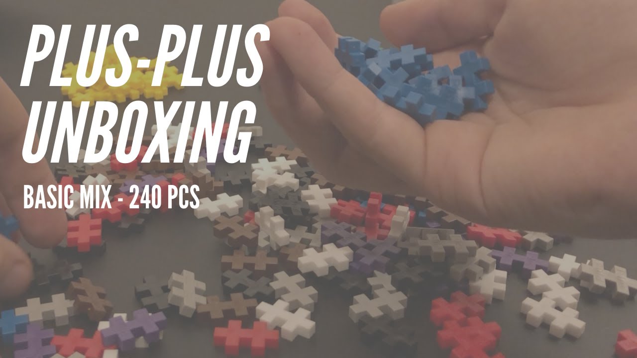 Plus-Plus Unboxing & Sorting | BASIC MIX 240 PCS - YouTube