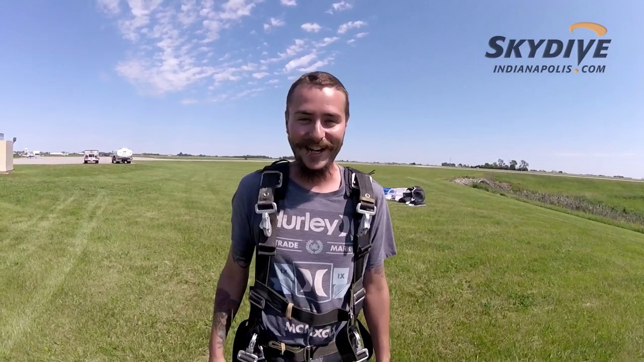 Chris Weathers - Tandem Skydive at Skydive Indianapolis - YouTube