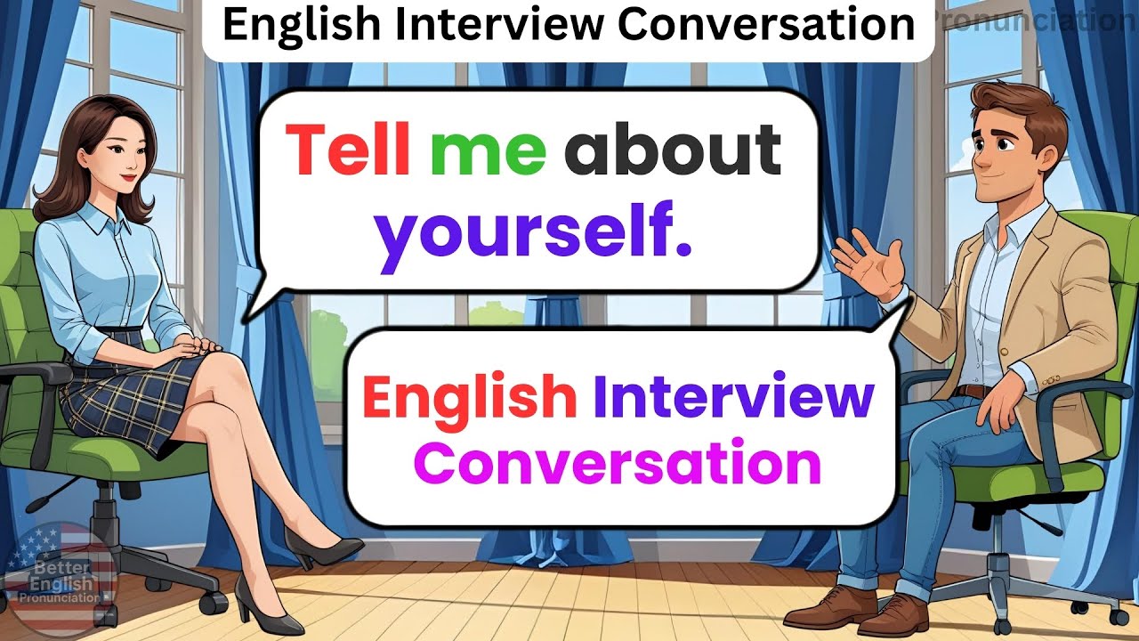 English Interview Conversation | Tell Me About Yourself | English ...