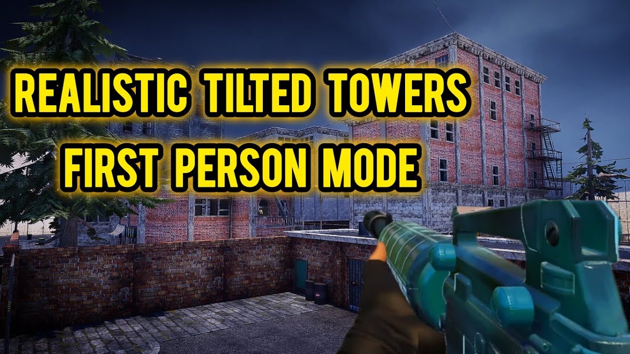 Realistic Tilted Towers With First Person Mode Map - YouTube