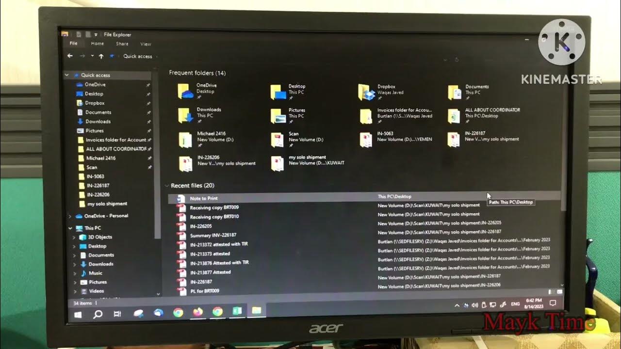 How to remove recent files in Quick Access - YouTube