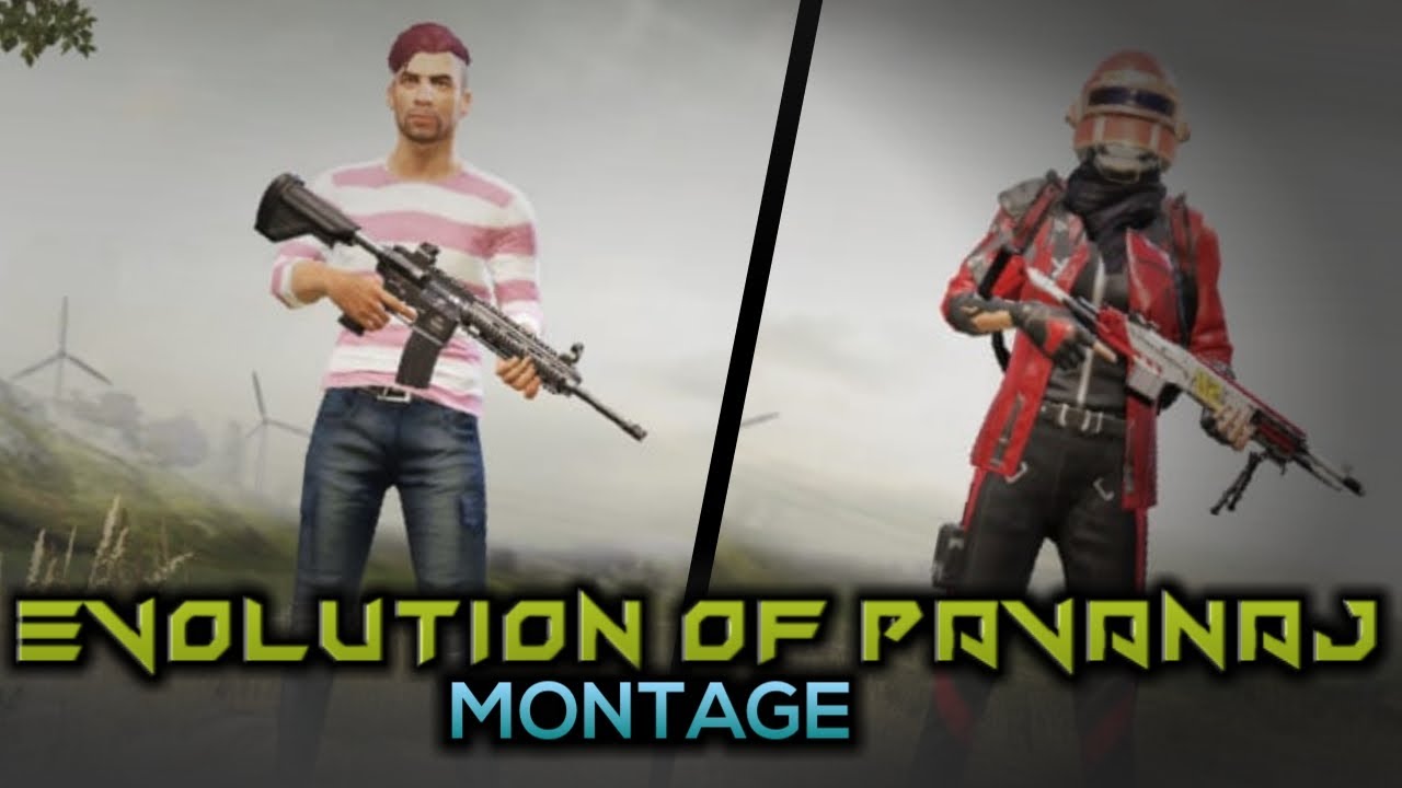 EVOLUTION OF PAVANAJ|PUBG MOBILE MONTAGE|PAVANAJYT - YouTube