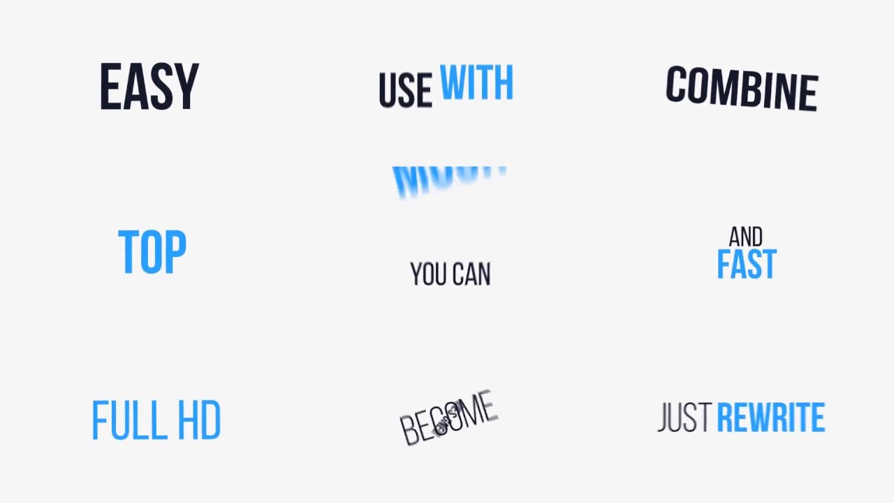 Free Template After Effect | Typography Titles Pack | ENVATO - YouTube