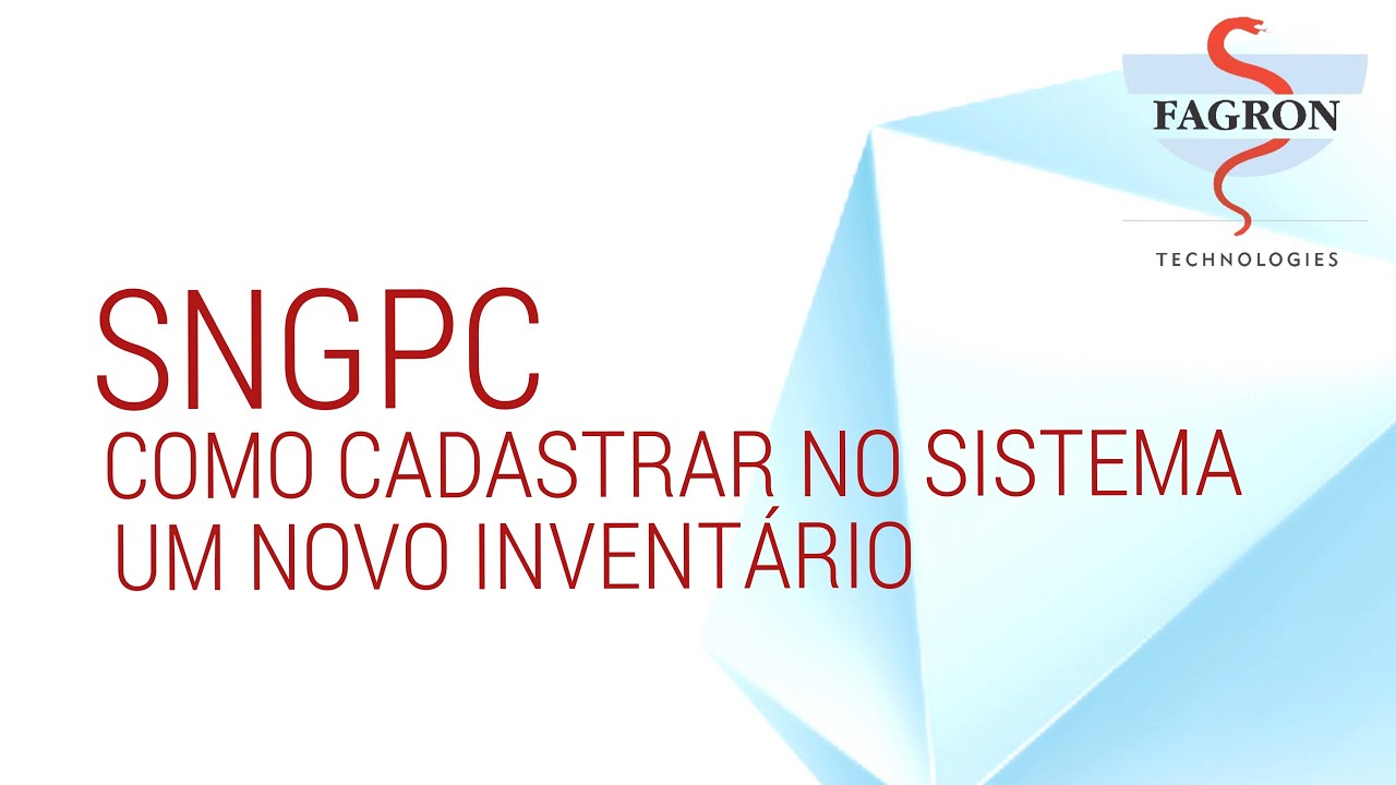 SNGPC - Como cadastrar novo inventário - YouTube