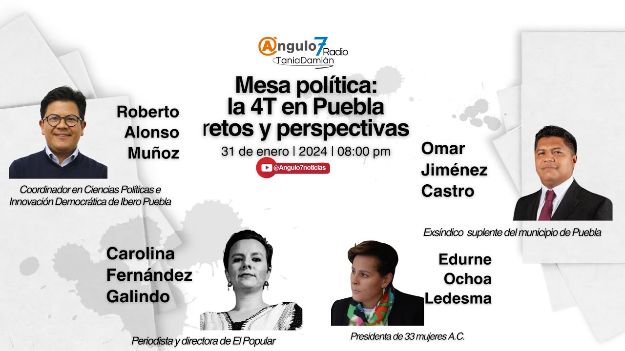 La 4T y Morena en Puebla, retos y perspectivas || #MesaPolítica - YouTube