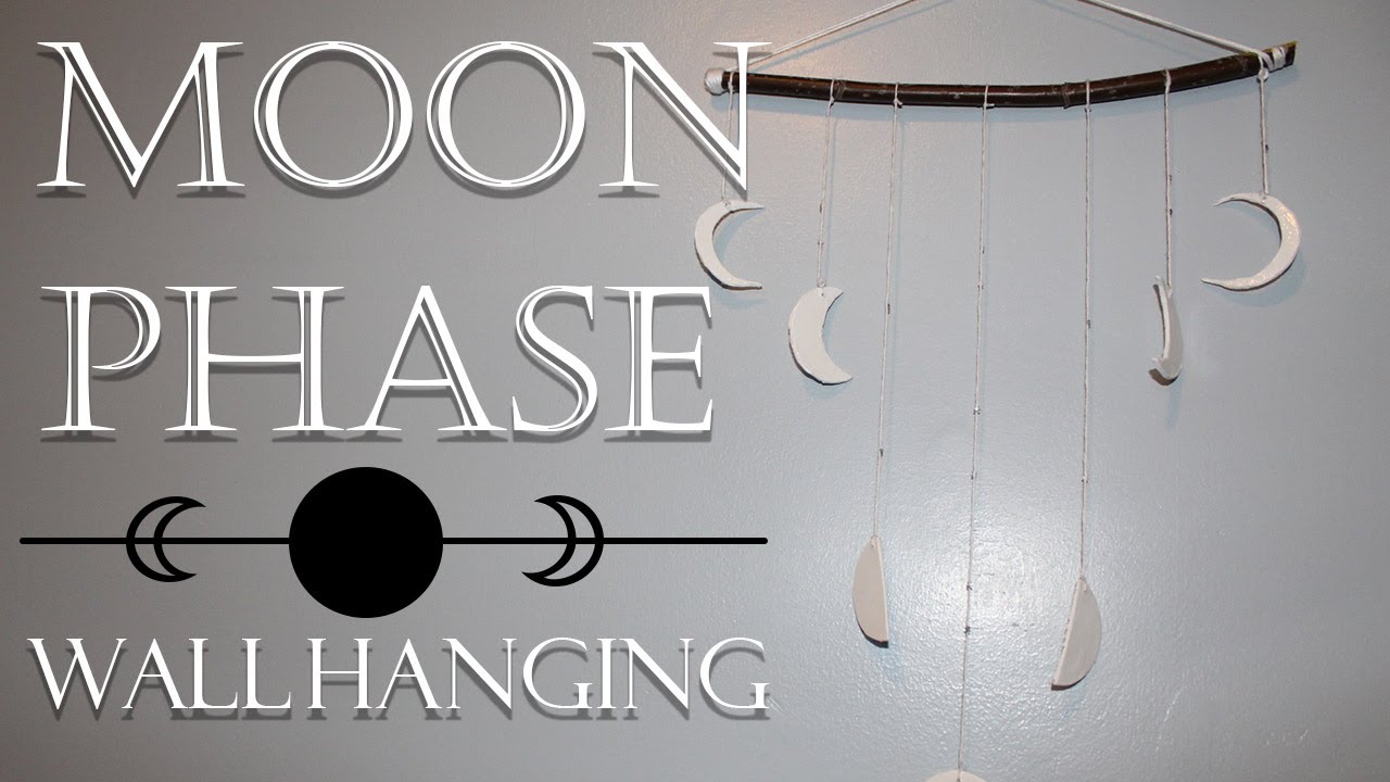 How To Make A Moon Phase Wall Hanging - Easy - - YouTube