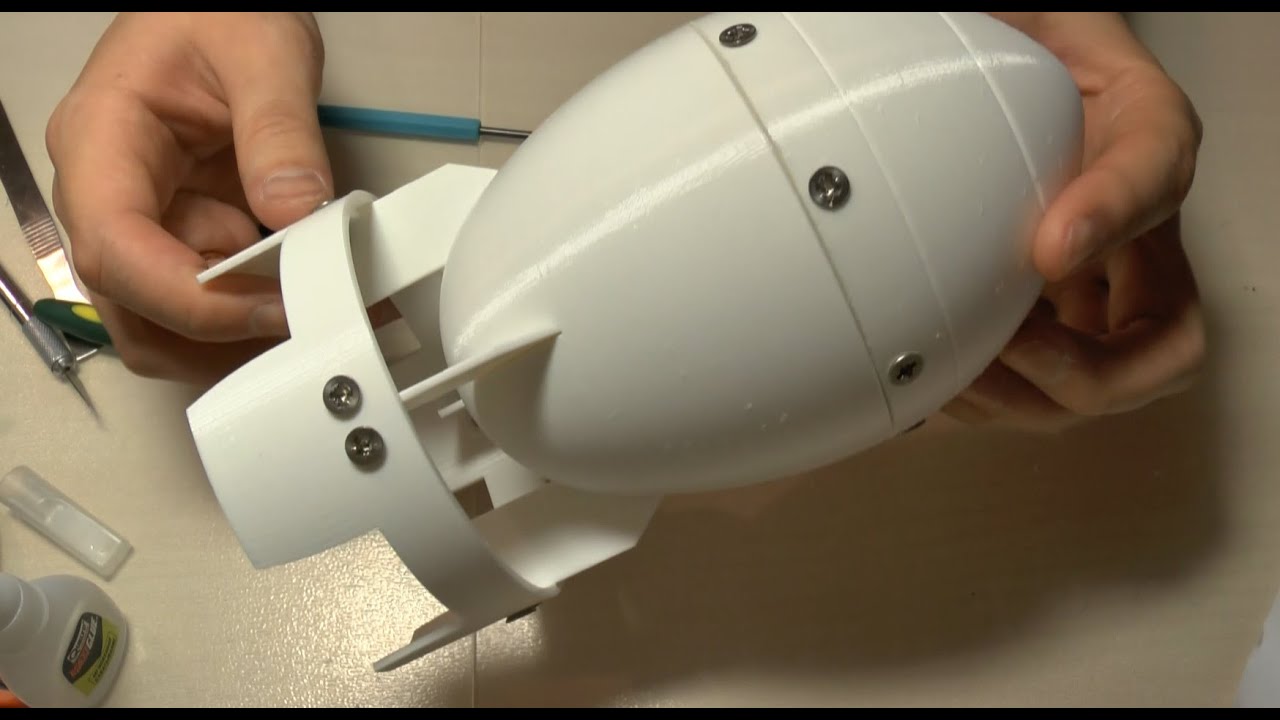 Ядерная бомба из игры Fallout на 3d принтере - nuclear bomb 3D printing ...