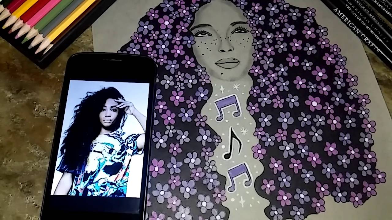 My drawing of SZA - YouTube