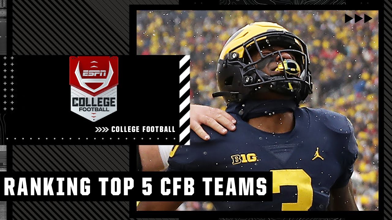 Ranking CFB's top 5 teams after a hectic Rivalry Week | CFB on ESPN ...