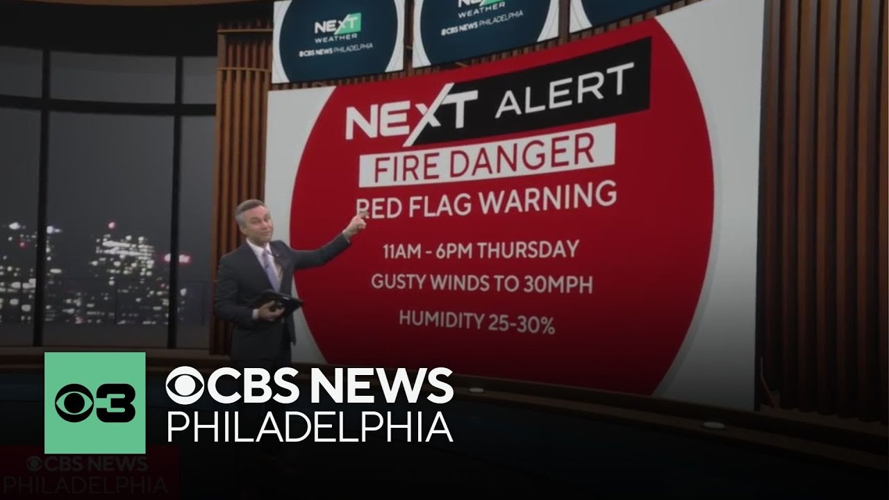 Red flag warning issued for much of South Jersey because of fire risk ...