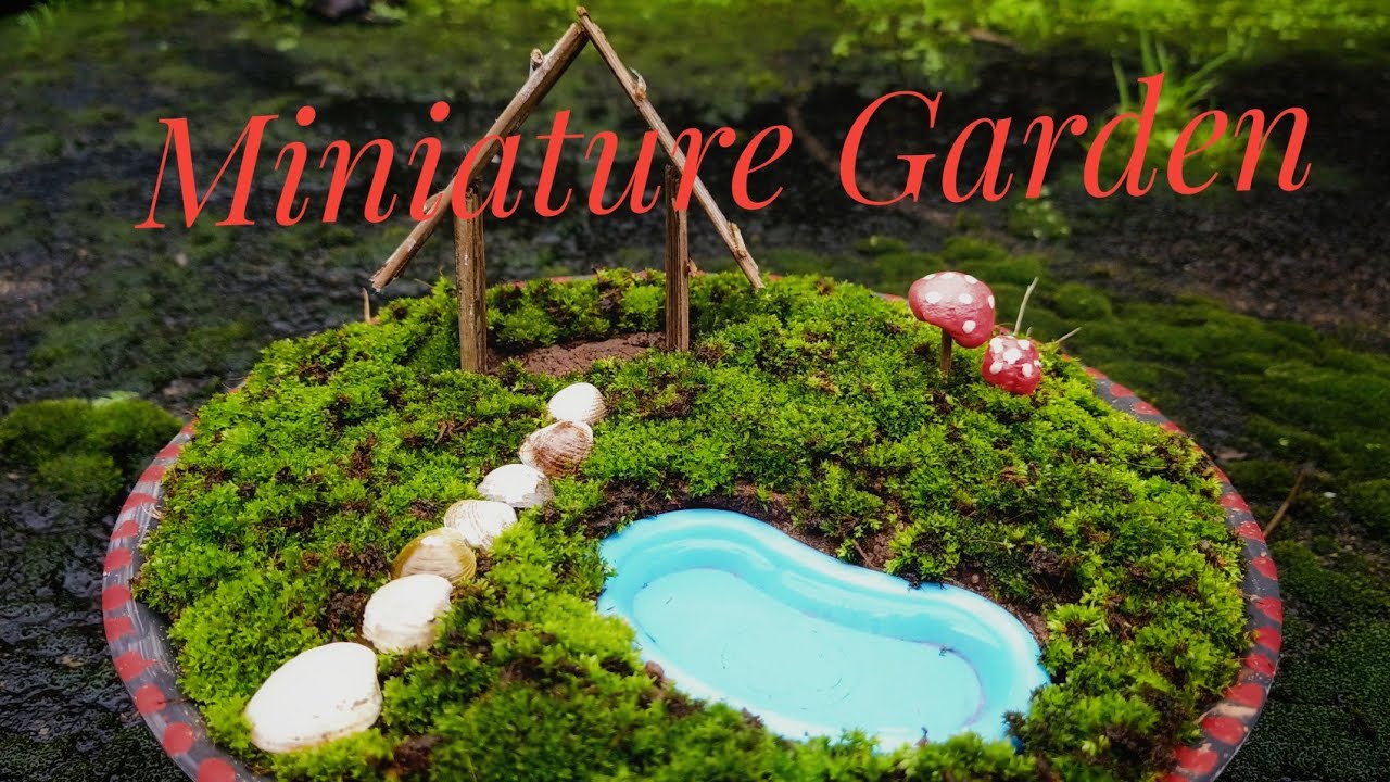 Miniature Garden/craft ideas/ tips at fingertips/moss Garden - YouTube
