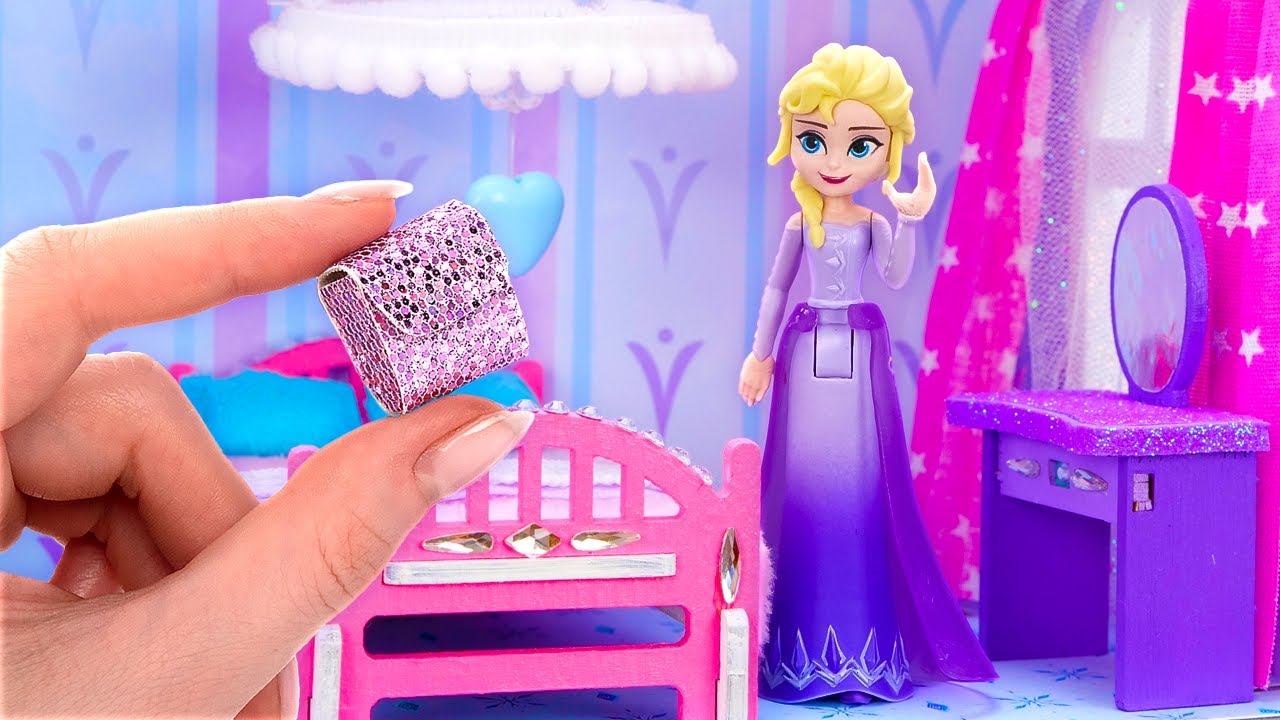 DIY Frozen Home How to Build Modern Ice Palace for Elsa - YouTube