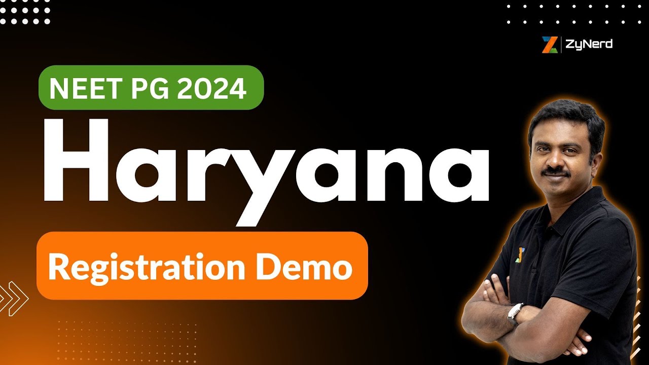 NEET PG 2024 Haryana Registration Demo - YouTube