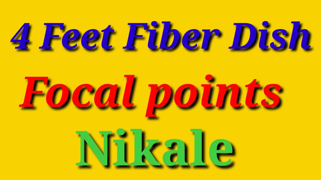4 feet fiber dish focal point 120*130cm dish 👍💯 - YouTube