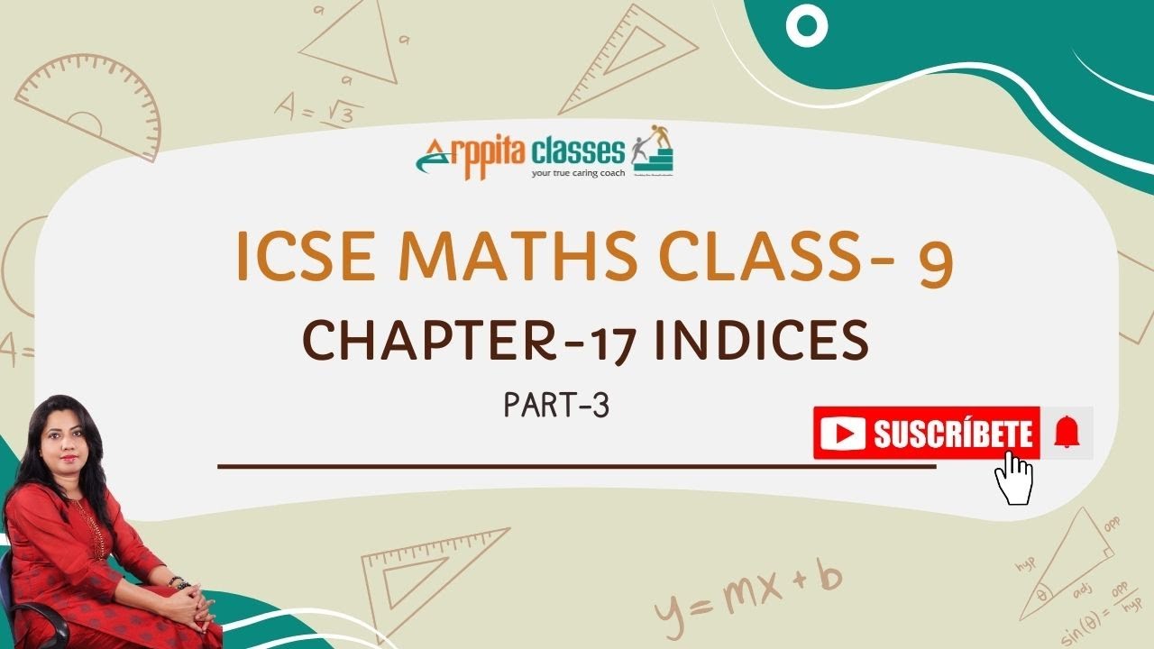 class 9th math chapter 17 indices | Chapter 17 indices | class 9 icse ...