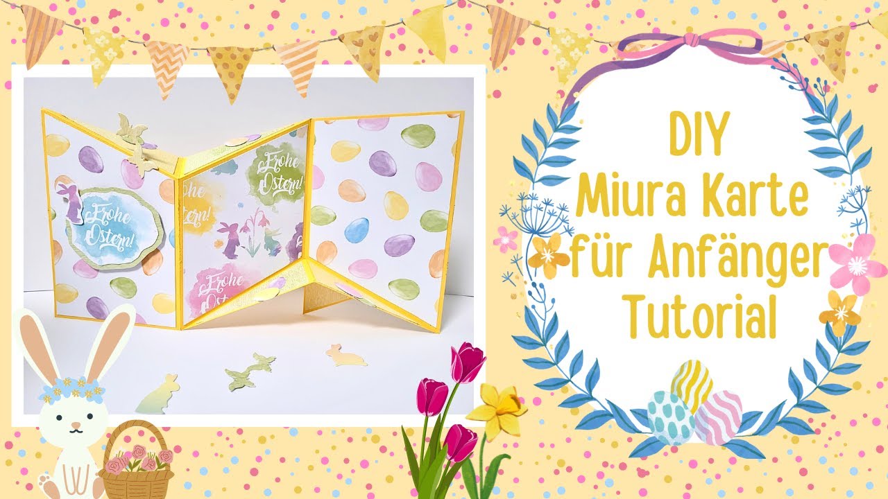 Karten basteln – DIY –Freistehende Miura Karte (Origami) – Für Anfänger ...