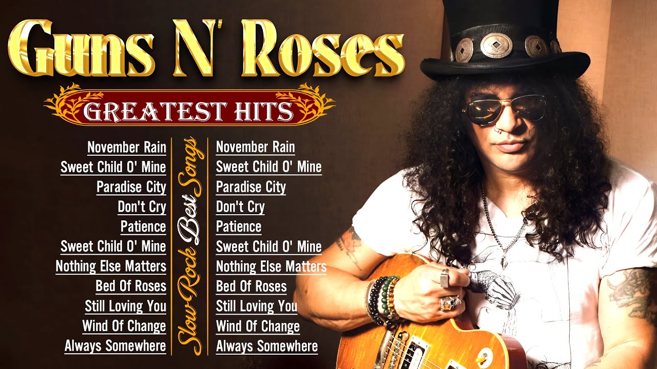 Guns N' Roses Greatest Hits Full Album | Top 10 Hits Of All Time 70 80 ...