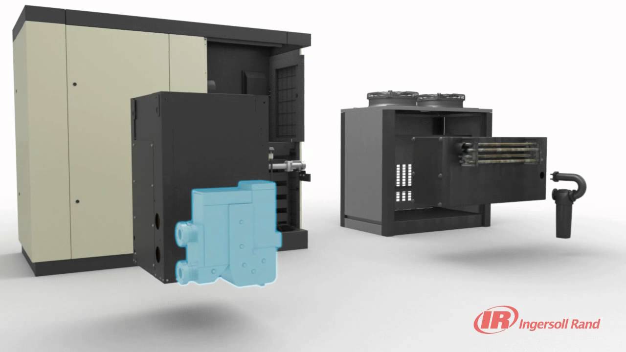 New! R-Series 55-75kW Contact-Cooled Rotary Screw Air Compressors - YouTube