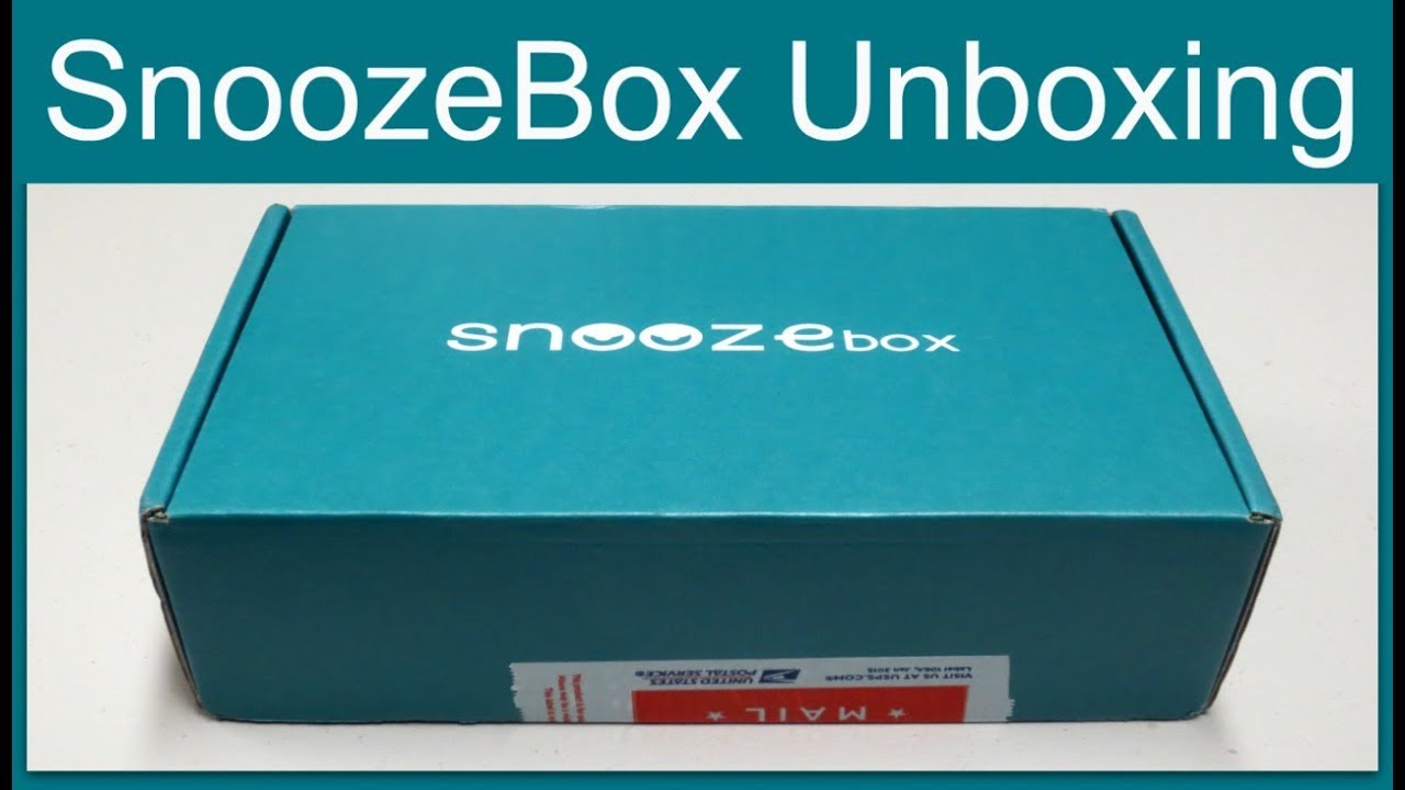 SnoozeBox - Subscription Unboxing + Giveaway! - YouTube