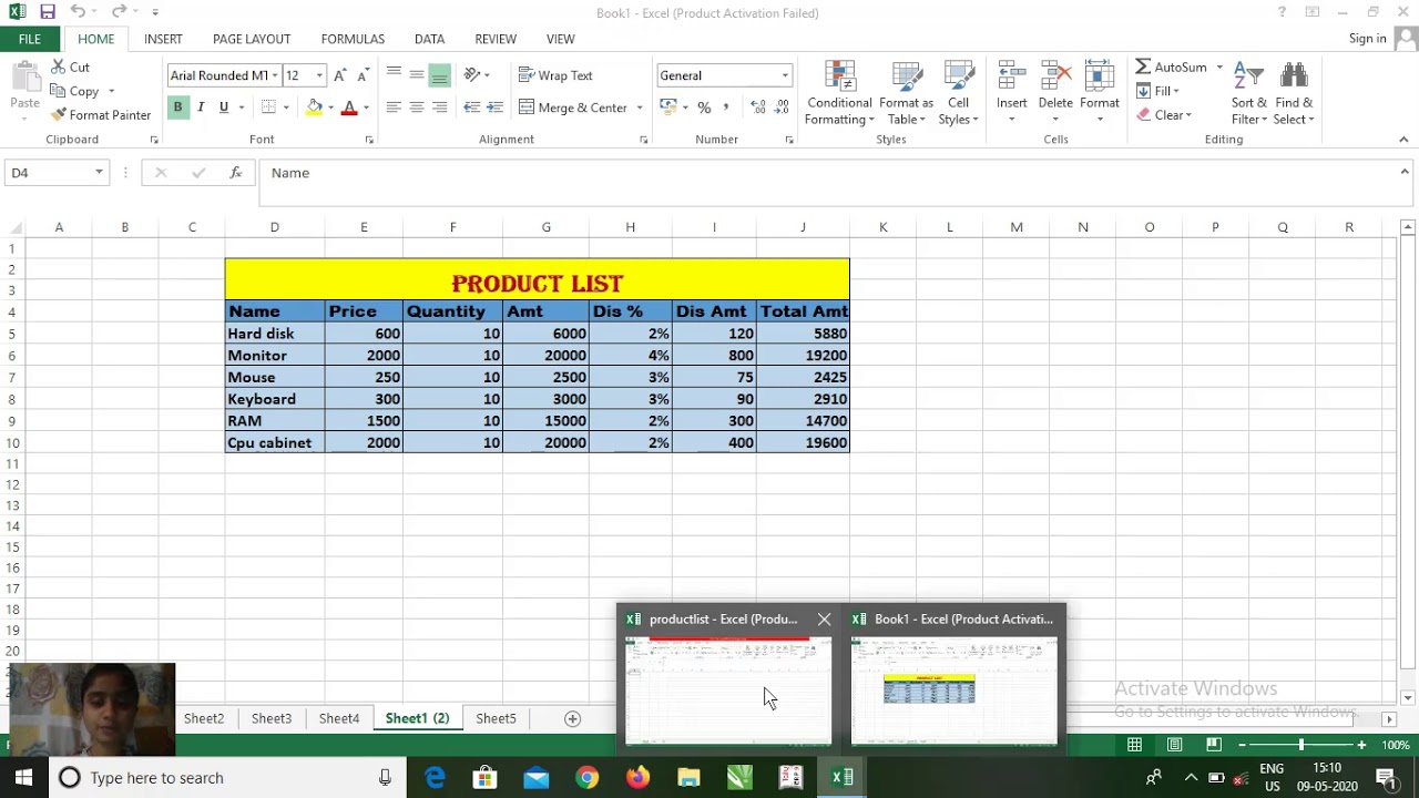 Working With Home Tab In Excel-Series 3 - YouTube