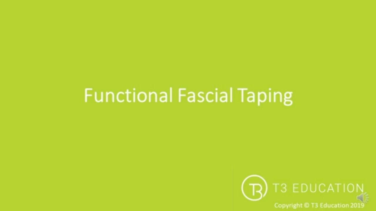 Kinesiology Taping Technique: Functional Fascial Taping - YouTube