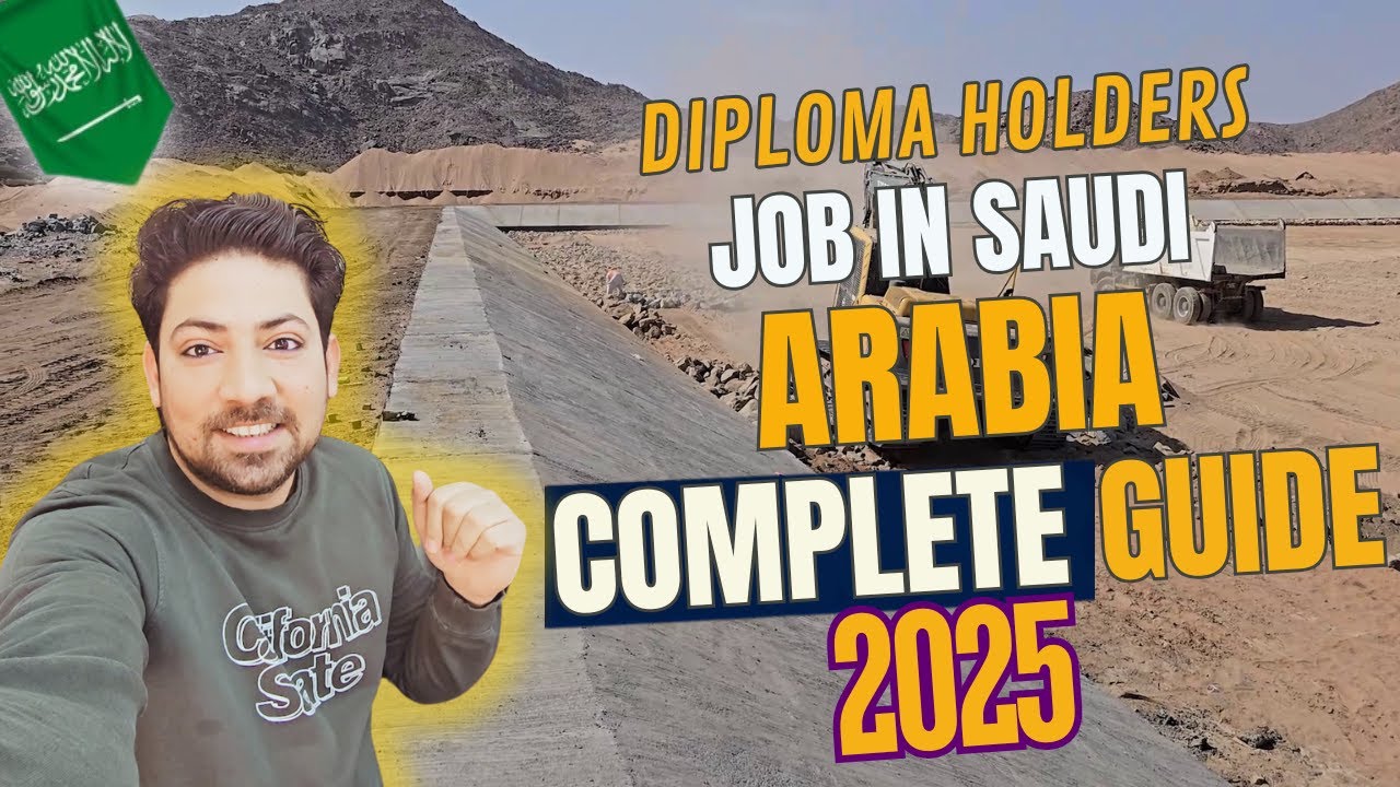 How Diploma Holders Can Get Job in Saudi Arabia | Civil Engineer Day ...