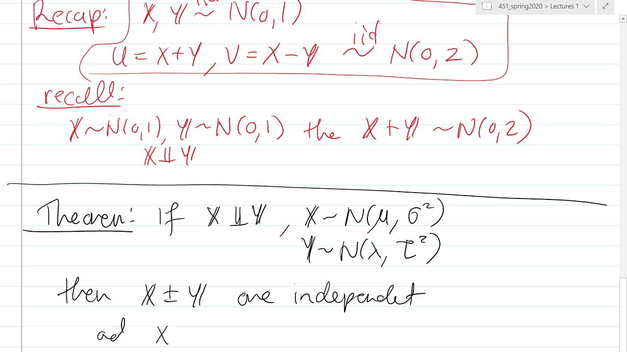 451 S20 Lecture 20 - More Bivariate Transformations - YouTube