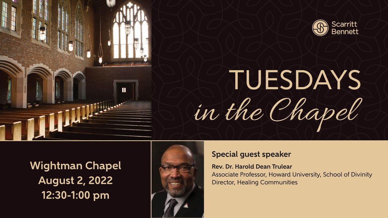 Tuesdays in the Chapel feat. Rev. Dr. Harold Dean Trulear - YouTube