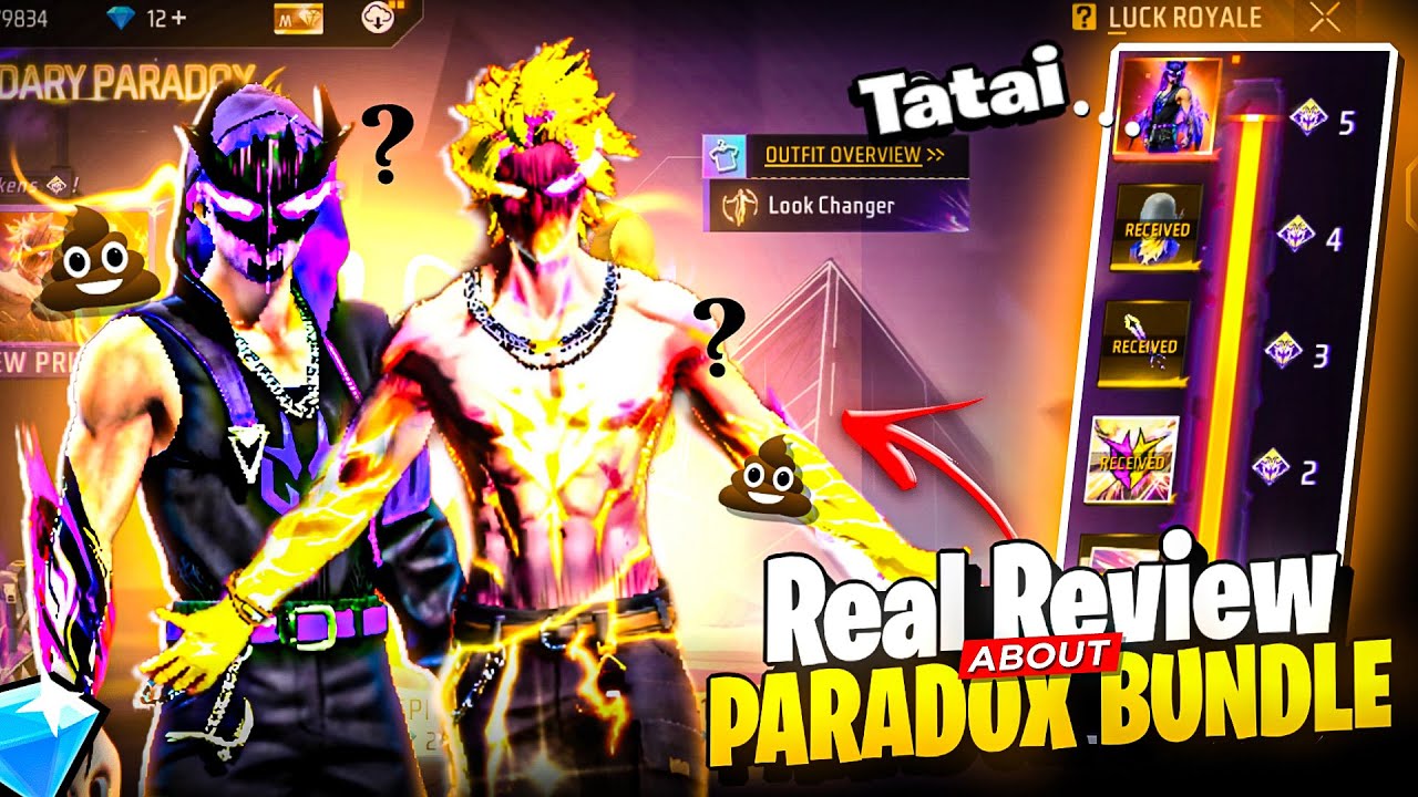 New Paradox Bundle Opening 🔥 | Real Review = Diamond Waste ?? 💩 Bundle ...