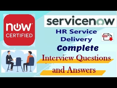 Complete ServiceNow HR Service Delivery (HRSD) : Interview Questions ...