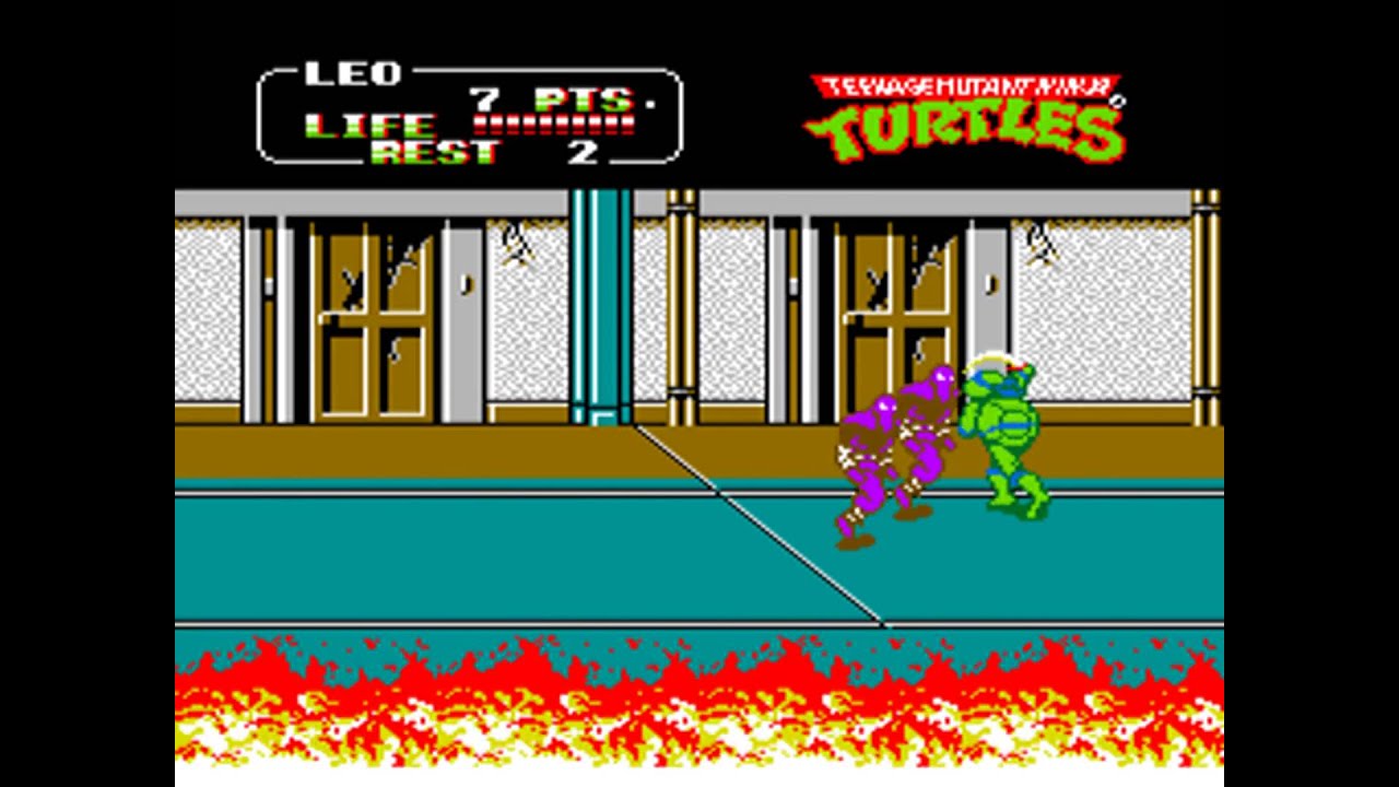 Teenage Mutant Ninja Turtles II: The Arcade Game (PlayChoice-10) [MAME ...