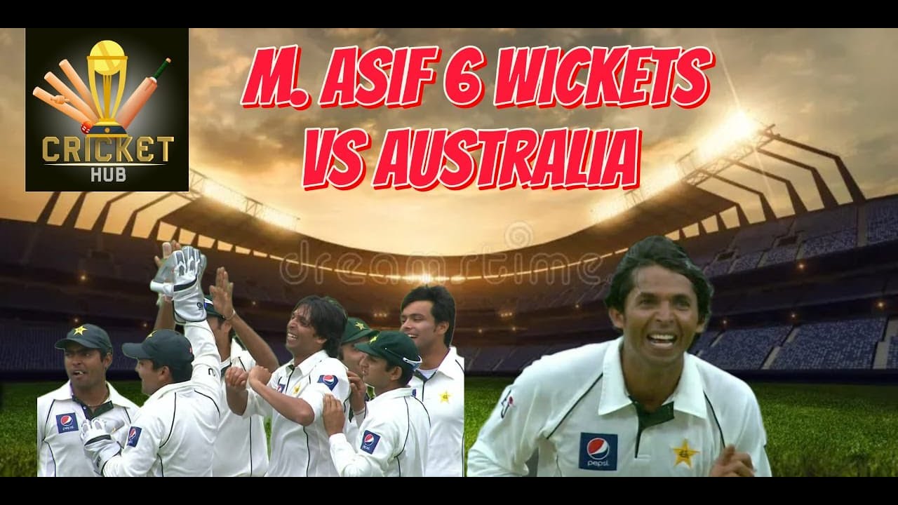 M. Asif brilliant 6 wickets v Australia | Fast 6 wickets taken | Test ...