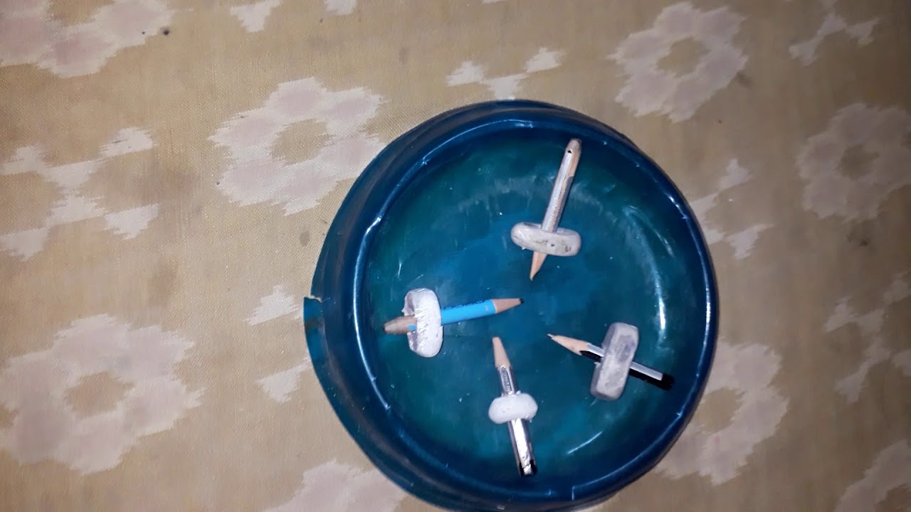 How to make a beyblade in easy way(by pencil or eraser) - YouTube
