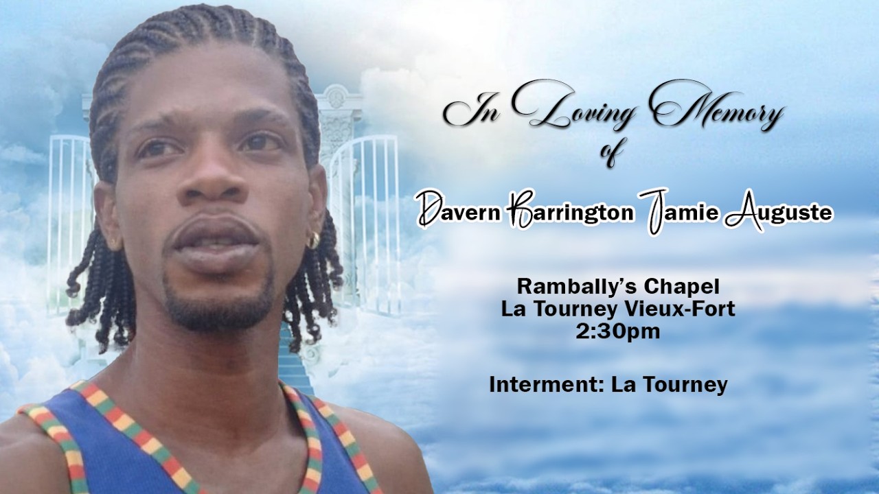 In Loving Memory of Davern Barrington Jamie Auguste - YouTube